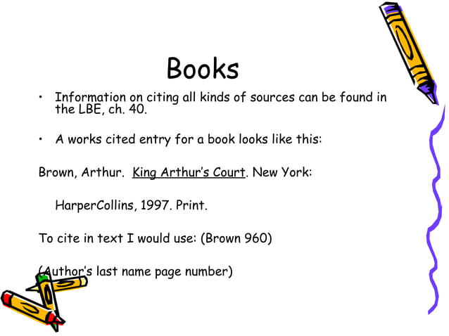 Mla Citations for ENG 101 | PPT