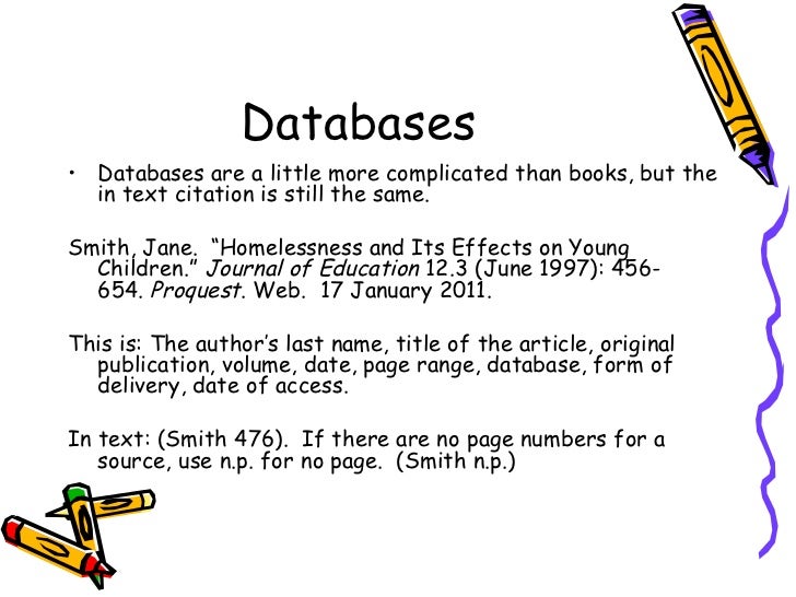 Mla Citations for ENG 101