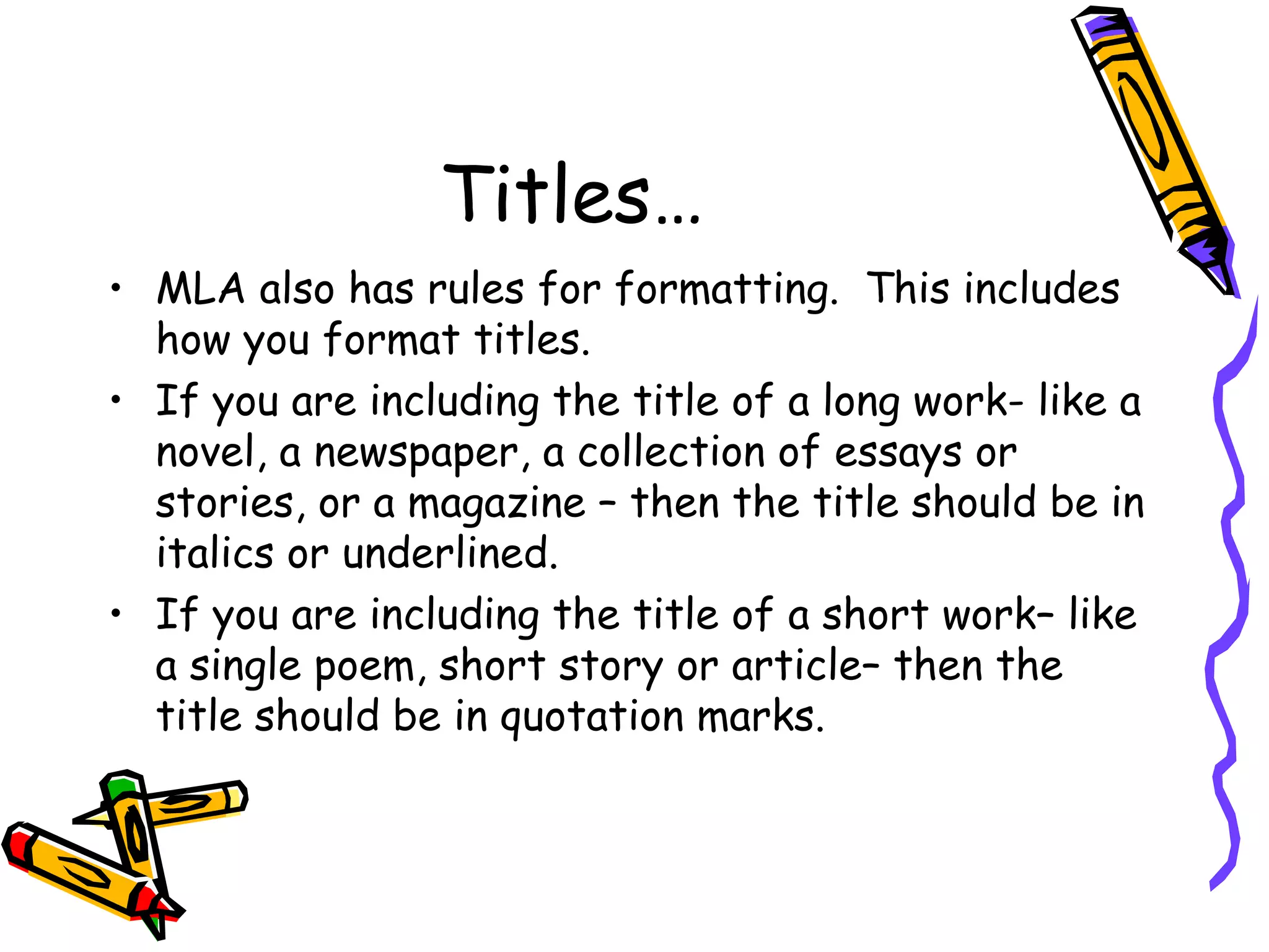 MLA Citation - ENG 102 | PPT