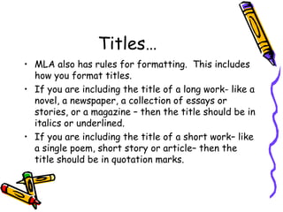 MLA Citation - ENG 102 | PPT