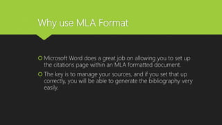 Setting up the references within Microsoft Word | PPTX