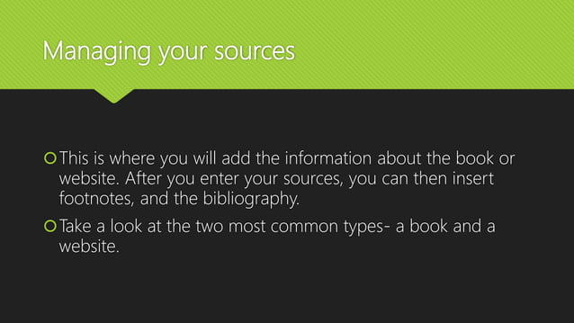 Setting up the references within Microsoft Word | PPTX | Desktop ...