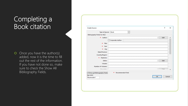 Setting up the references within Microsoft Word | PPTX | Desktop ...
