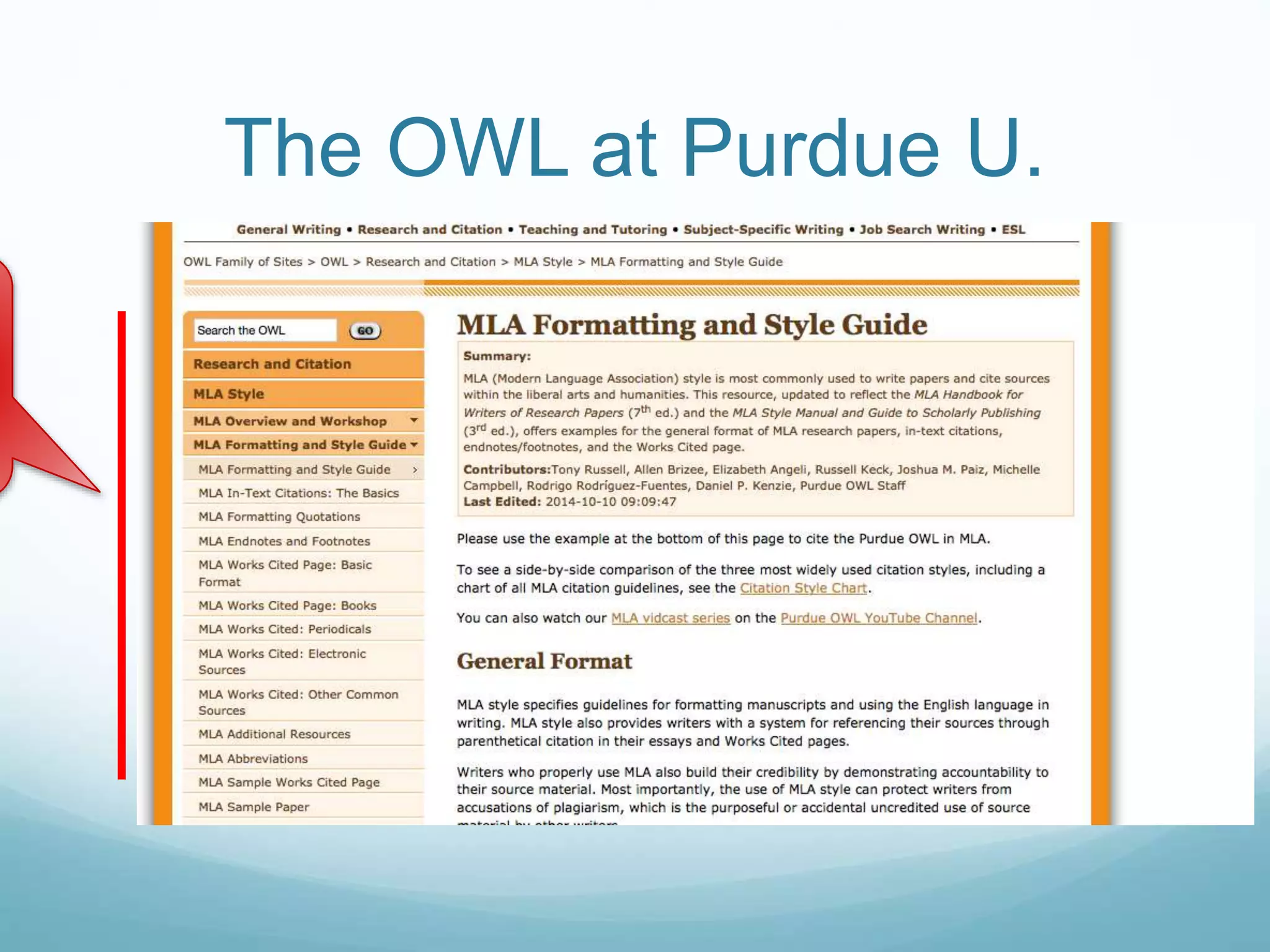 Mla citation style | PPTX