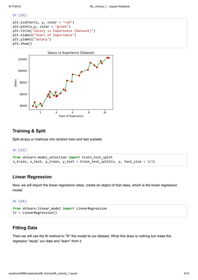 Linear Regression (Machine Learning) | PDF