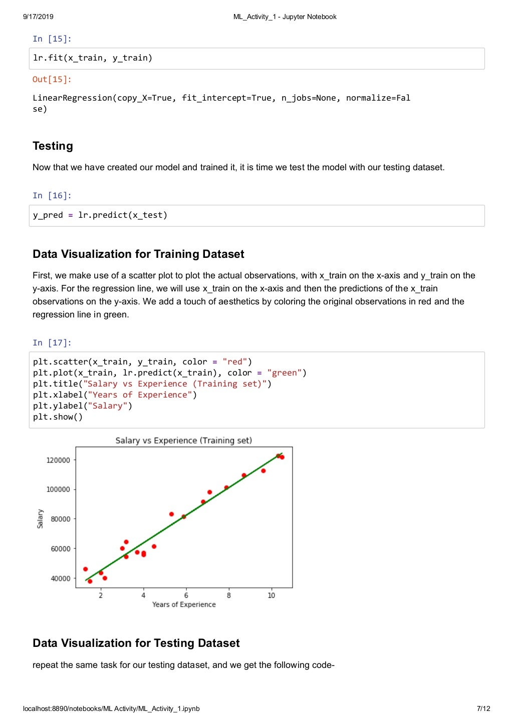 Linear Regression (Machine Learning)