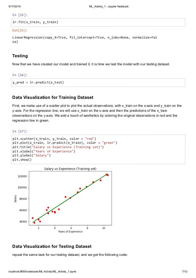 Linear Regression (Machine Learning)