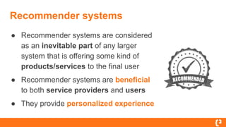 Further enhancements of recommender systems using deep learning | PDF