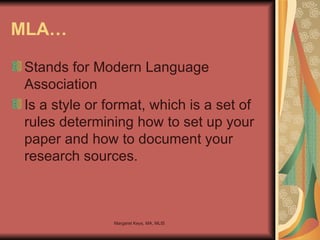 MLA Documentation Part1 | PPT | Science