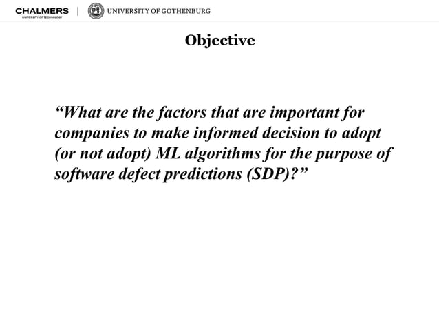 The adoption of machine learning techniques for software defect ...