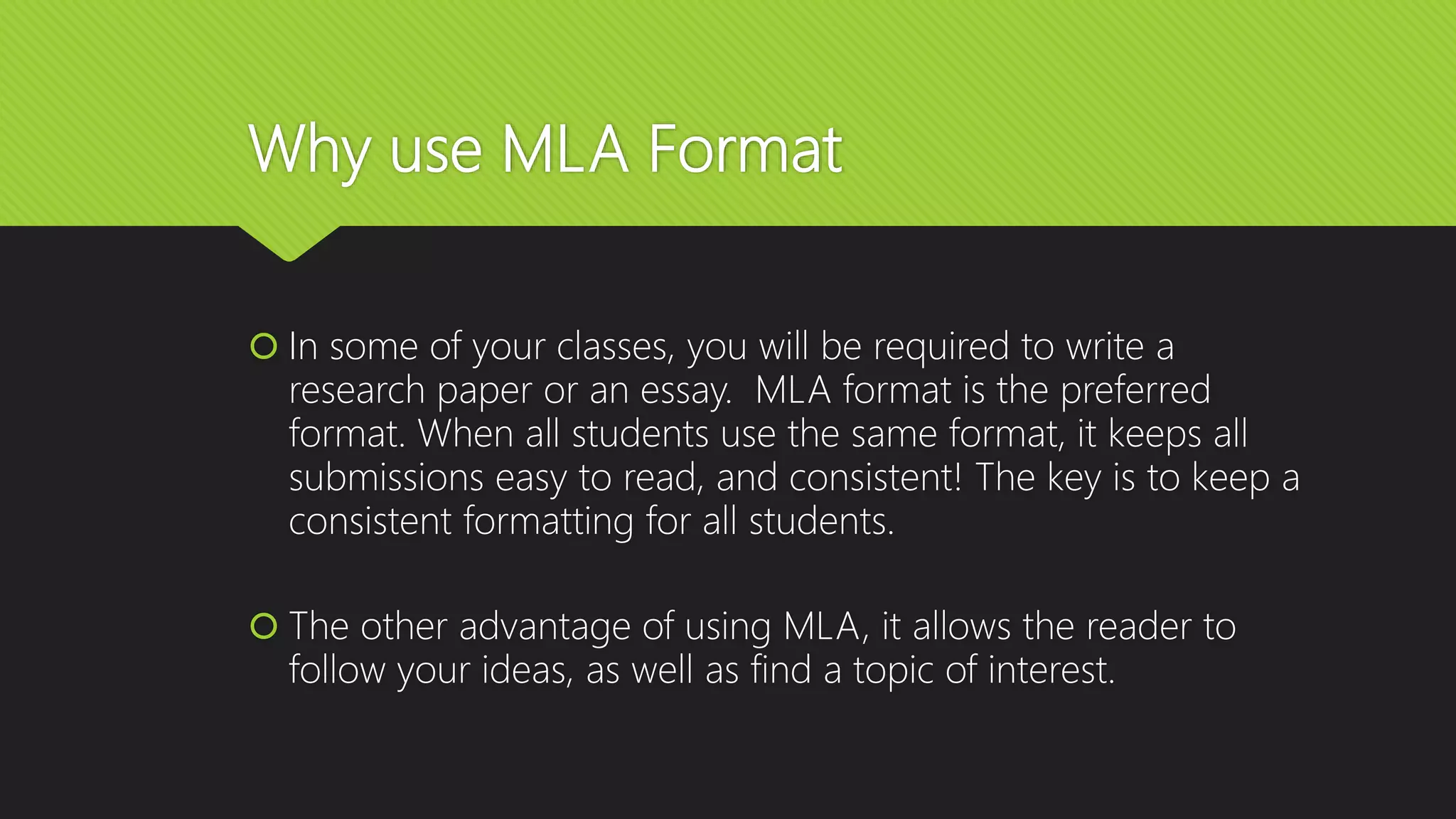 MLA Format Presentation | PPT
