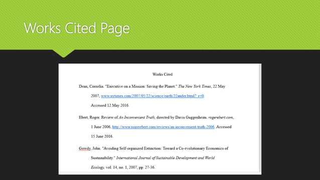 MLA Format Presentation | PPT