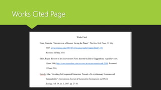 MLA Format Presentation