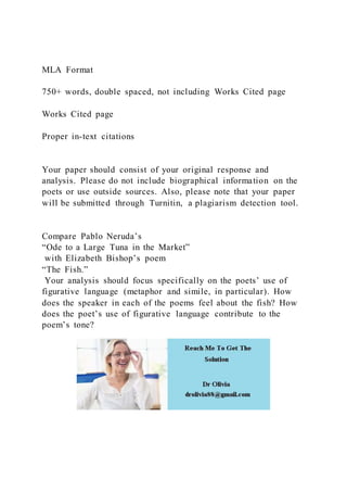 MLA Format750+ words, double spaced, not including Works Cited | DOCX
