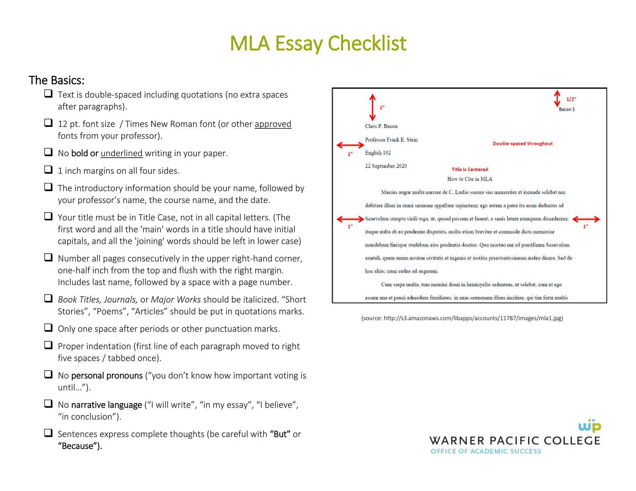 MLA format checklist.................pdf