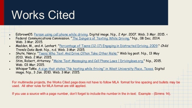 Mla formated slide show