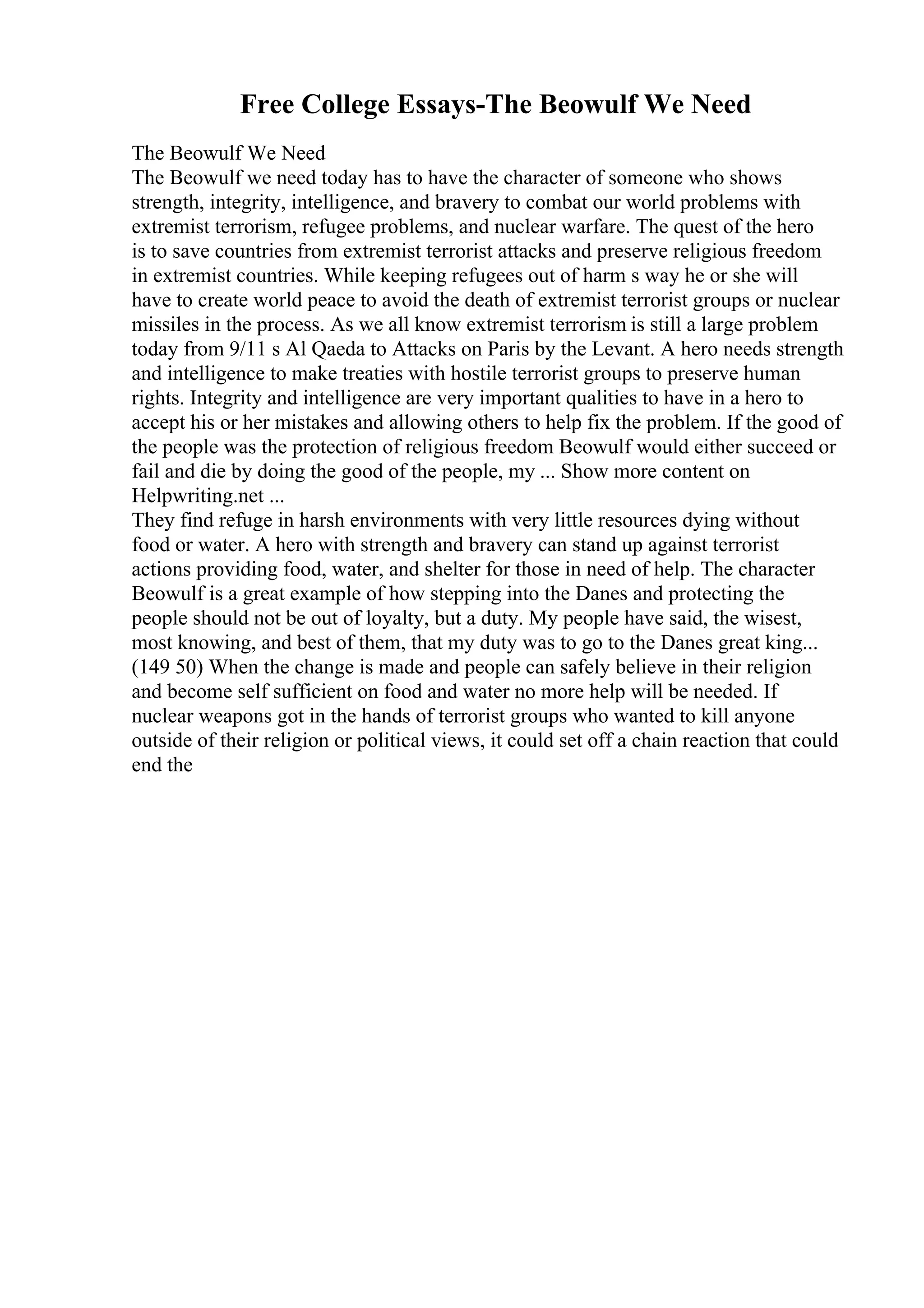 Mla Format For An Essay | PDF