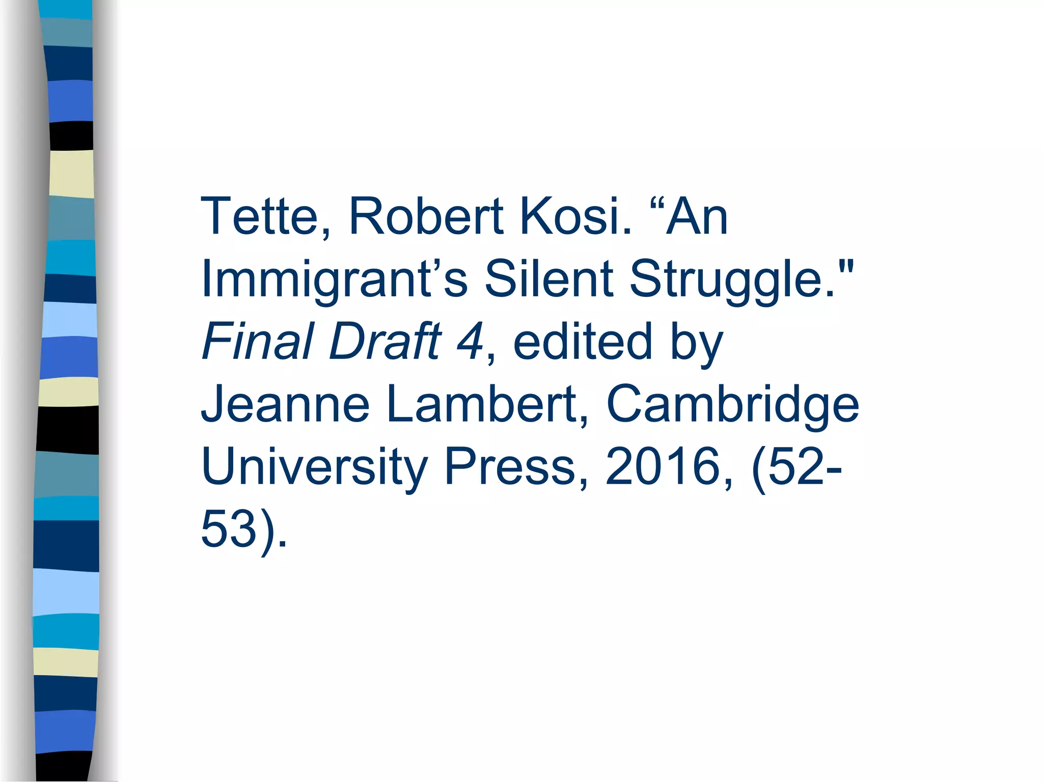 Mla format power point | PPT