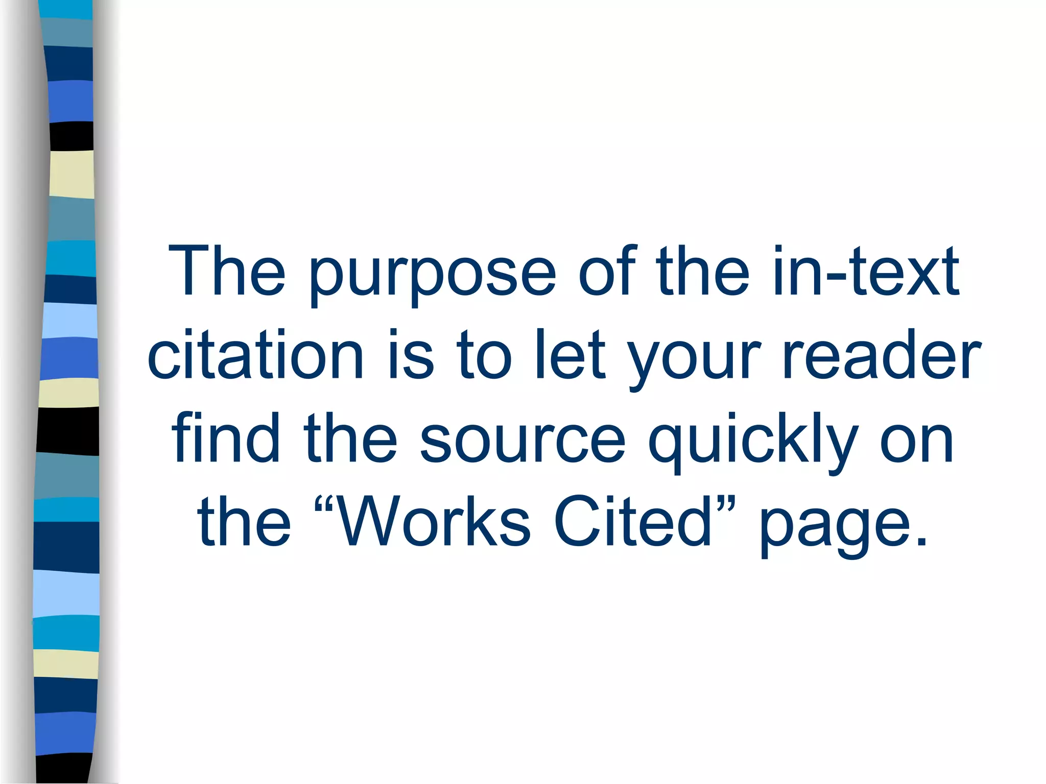 Mla format power point | PPT