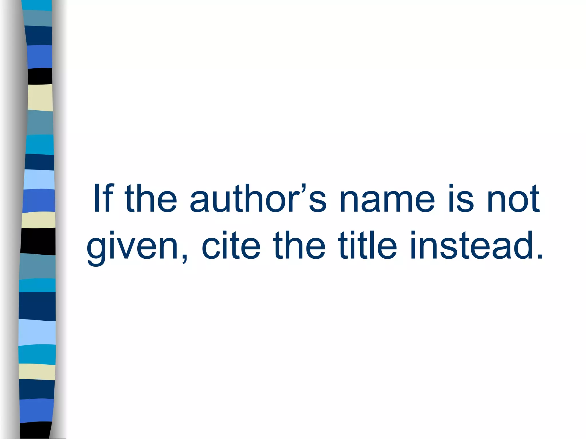 Mla format power point | PPT