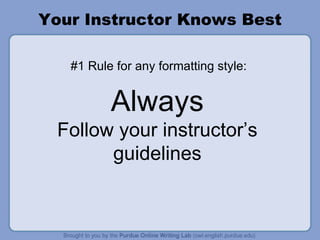 Mla format ppt | PPT