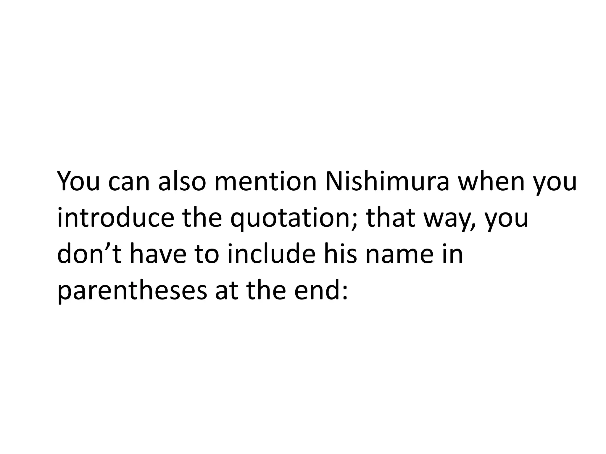 Mla format quoting a quote | PPTX