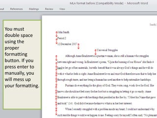 Mla formatting | PPTX