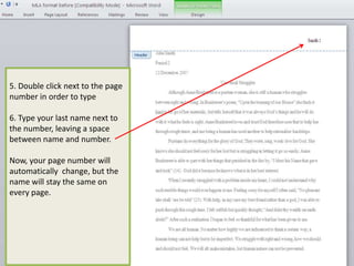 Mla formatting | PPTX