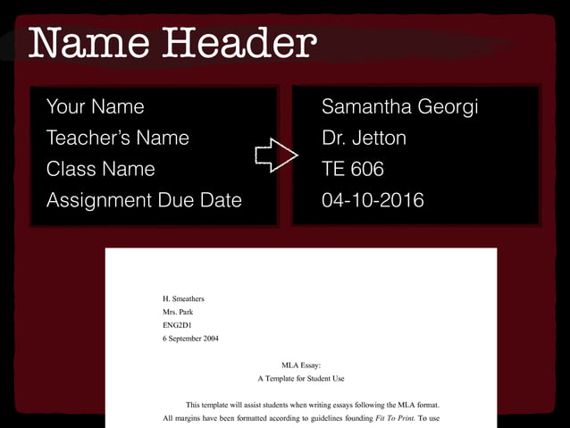 MLA Formatting Slides | PPT