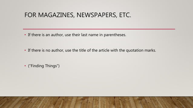 MLA Formatting and Citation | PPT