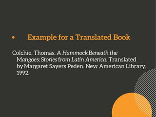 MLA Formatting Style | PPT