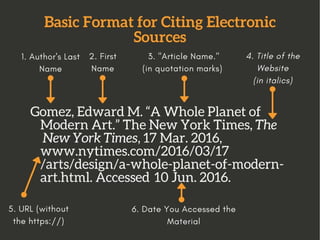 MLA Formatting Style | PPT