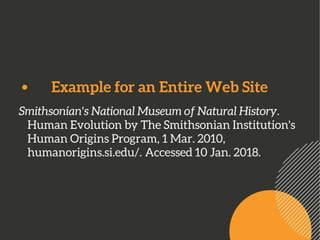 MLA Formatting Style | PPT