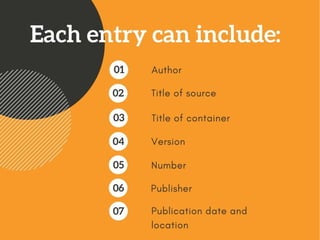 MLA Formatting Style | PPT