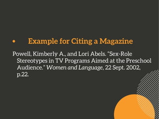 MLA Formatting Style | PPT