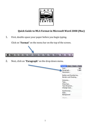 Mla for ms word 2008 mac | PDF