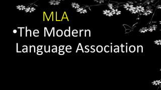 Mla handbook 8 th edition | PPT