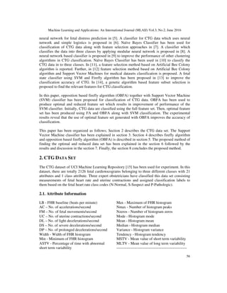 Opposition Based Firefly Algorithm Optimized Feature Subset Selection Approach for Fetal Risk ...