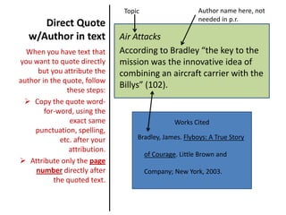 Mla in text citation | PPT