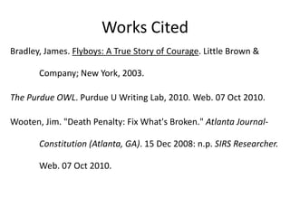 Mla in text citation | PPT