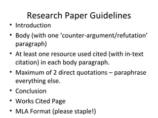 Mla in text citations | PPT