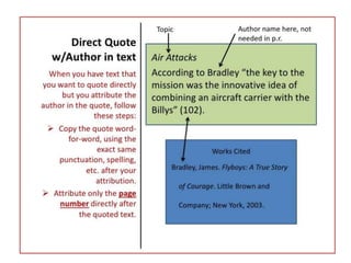 Mla intext citations | PPT
