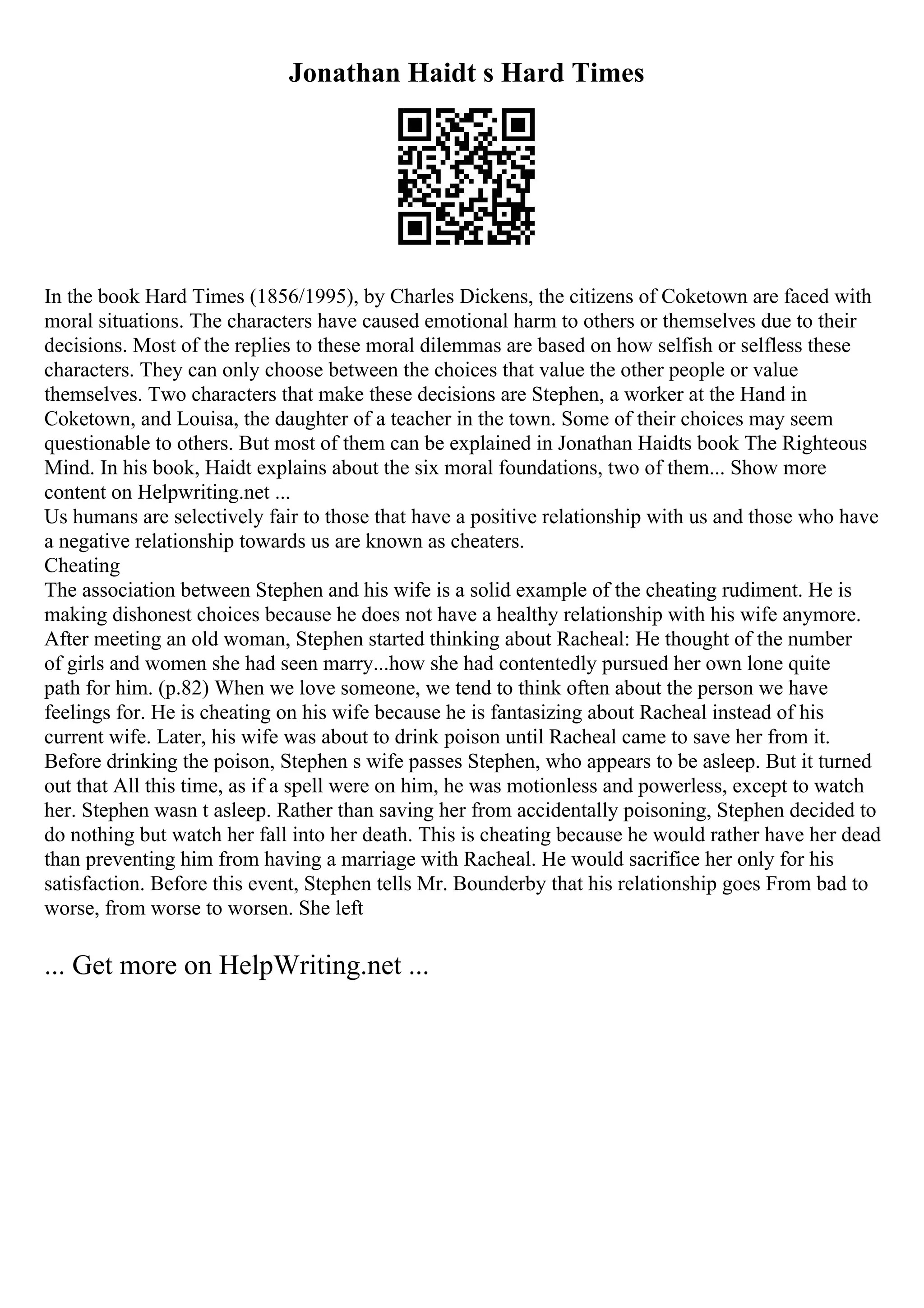 Mla In Text Citation Sample Essay | PDF