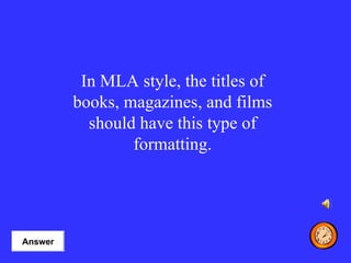 Mla jeopardy | PPT