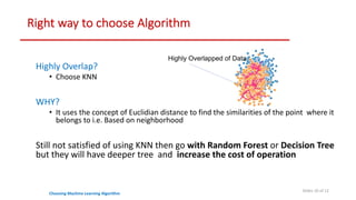 How to choose Machine Learning algorithm. | PPT