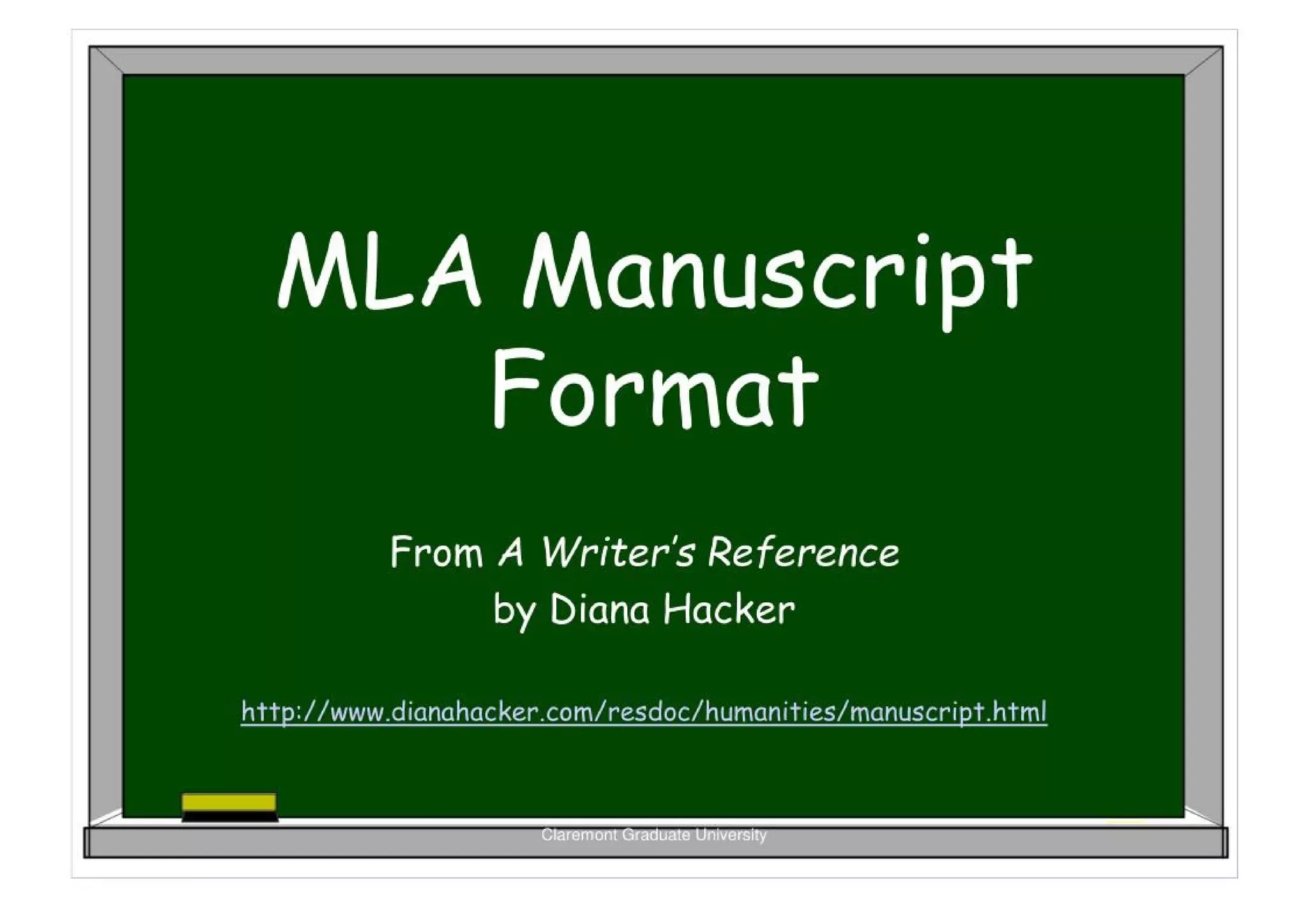 MLA Manuscript Format | PDF