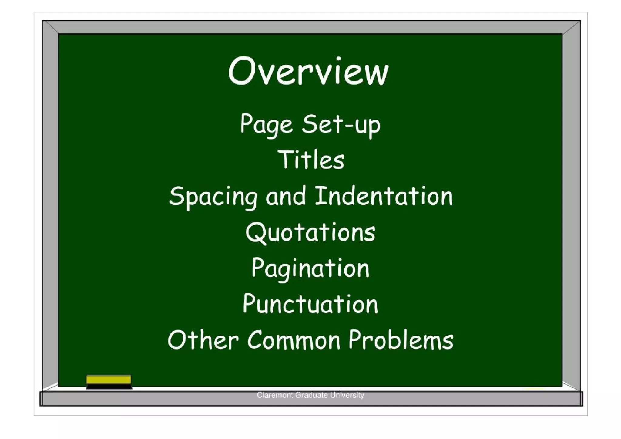 MLA Manuscript Format | PPT