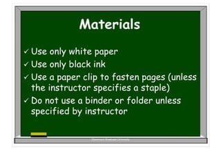 MLA Manuscript Format | PPT
