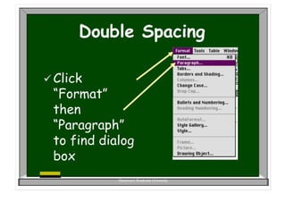 MLA Manuscript Format | PPT