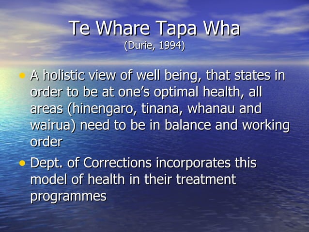 M Lammers, Culturally responsive interventions for Maori clients | PPT ...